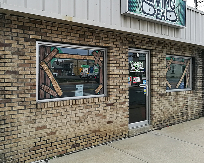 The unassuming brick exterior hides a world of horror delights. Like finding a five-star restaurant in a strip mall, appearances can be deliciously deceiving.