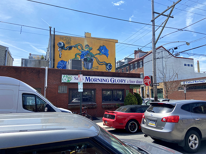 The sunshine-yellow mural above Morning Glory Diner isn't just decoration&mdash;it's a beacon calling breakfast lovers home to this South Philly institution.
