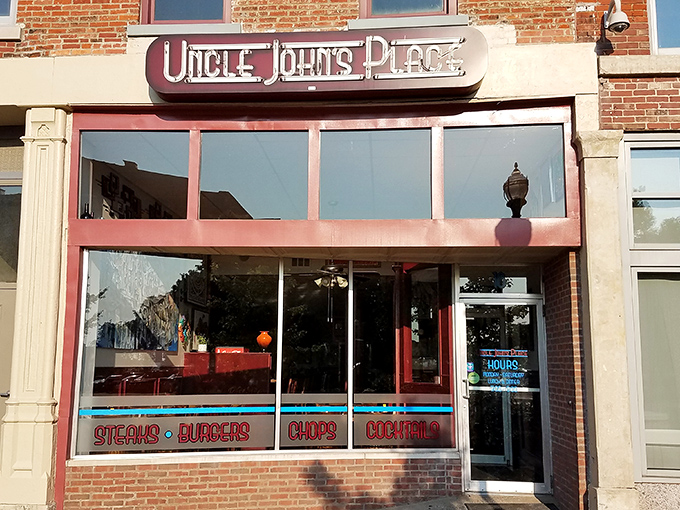 The neon sign beckons like an old friend, promising comfort and calories in equal measure. Downtown Mansfield's worst-kept secret since 1977.