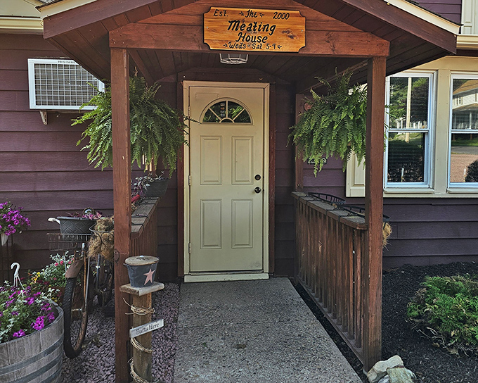 The unassuming entrance to The Meating House feels like discovering a secret clubhouse where the password is "medium rare" and everyone's welcome.