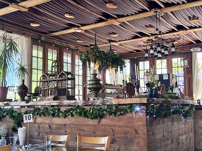 This charming facade whispers promises of culinary adventures that'll make your passport jealous of your taste buds.