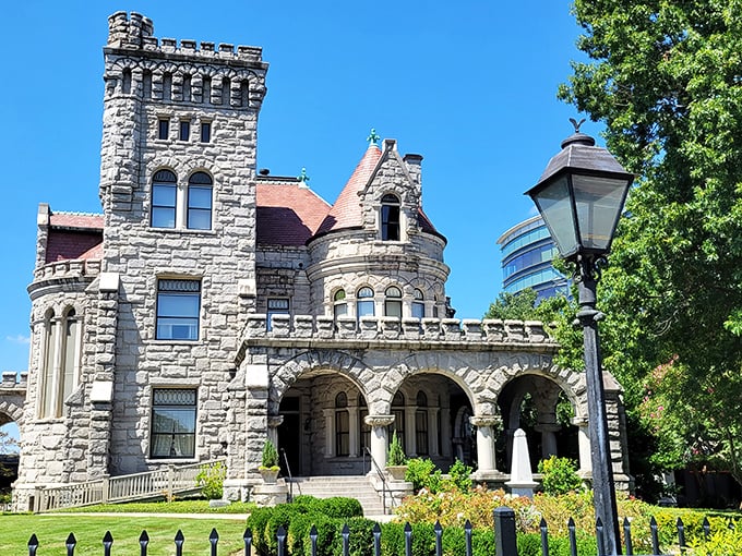A castle in Atlanta? Yes, please! Rhodes Hall's Romanesque Revival architecture stands as a magnificent stone sentinel on bustling Peachtree Street.