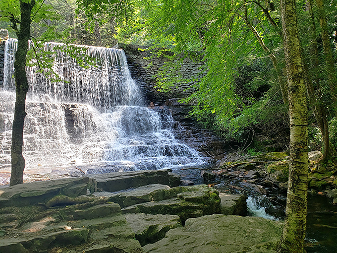 Nature's own power washer creates a masterpiece that puts your backyard fountain to shame.