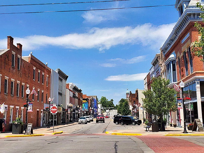 Downtown Huntington stretches before you like a Norman Rockwell painting come to life, complete with that magnificent courthouse dome watching over everything.