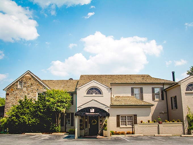 The historic stone fa&ccedil;ade of Columbus Inn welcomes you like an old friend who happens to be an excellent cook.