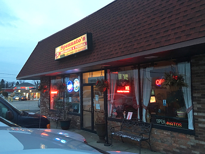 That warm glow isn't just the neon signs – it's the promise of comfort food magic waiting inside.