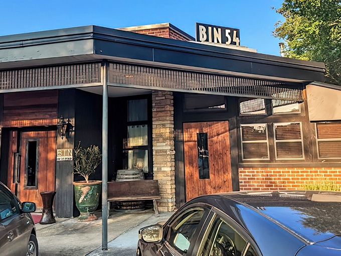 From the outside, Bin 54 looks like it's keeping delicious secrets behind those brick walls.