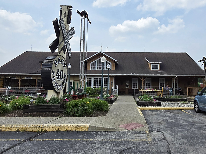 This wooden wonderland in Decatur looks like a barn that decided to become everyone's favorite restaurant.