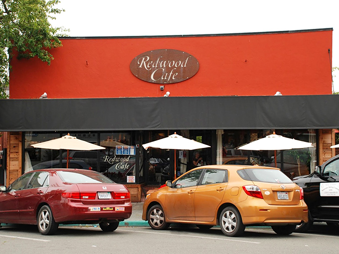 That distinctive red exterior isn't just eye-catching &ndash; it's a beacon calling all breakfast lovers home.