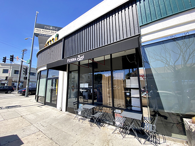 Sleek, modern, and unassuming from the outside&mdash;Pizzeria Sei's exterior belies the pizza paradise waiting within. The best treasures often hide in plain sight.