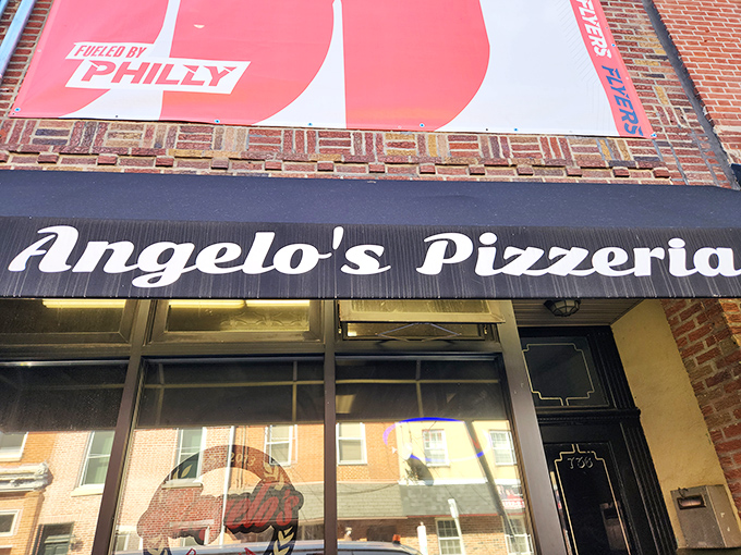 The unassuming storefront of Angelo's Pizzeria hides culinary treasures that have South Philly locals and visitors alike lining up daily. Worth every minute of the wait.