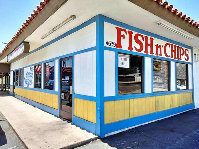 That cheerful blue and yellow exterior might fool you, but culinary magic awaits inside this Fresno treasure.
