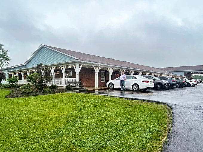 This unassuming facade hides breakfast magic that would make your grandmother weep with pride.