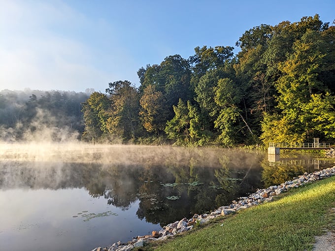 The trail map reveals Blue Rock's secret network of adventures. Nature's choose-your-own-adventure book, minus the disappointing endings.