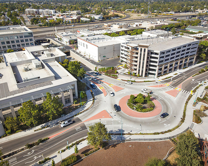 Downtown Roseville's shaded sidewalks and charming green lampposts create an atmosphere where window shopping doesn't require a second mortgage.