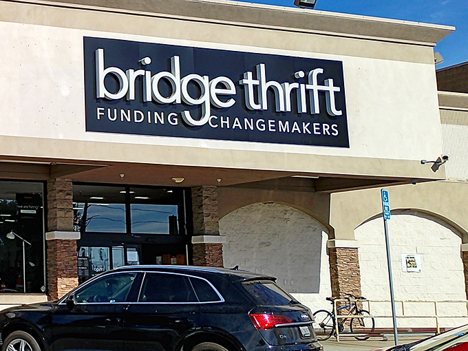 The unassuming storefront of Bridge Thrift belies the treasure trove within&mdash;like finding a secret portal to bargain heaven in suburban San Diego.