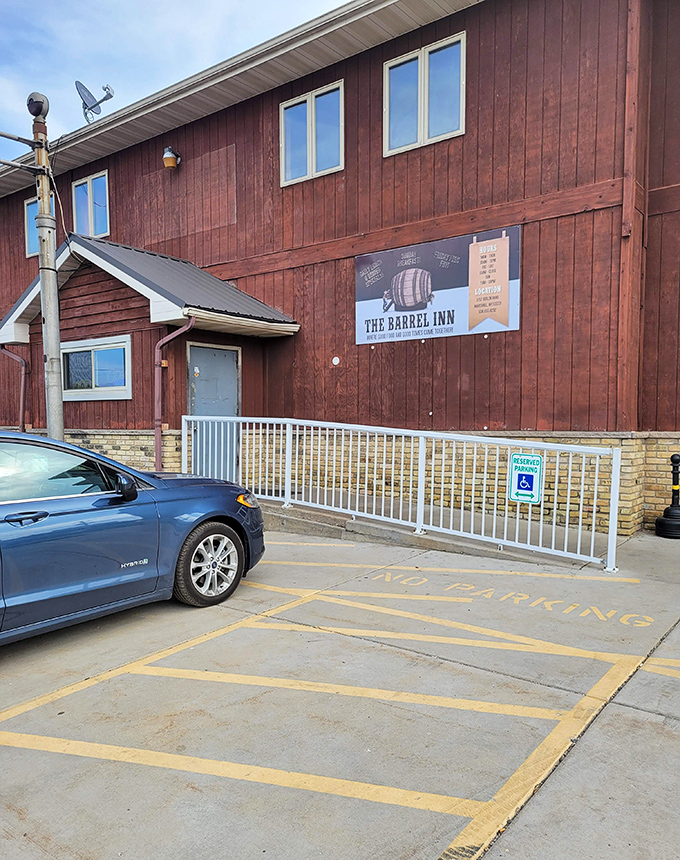 This rustic charm exterior promises the kind of authentic Wisconsin experience your taste buds crave.