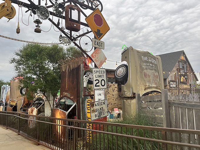 Wall-to-wall toilet seat art transforms this museum into a temple of unexpected creativity. Every inch tells a different story.
