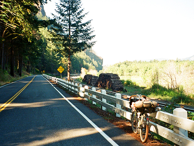The open road beckons with its gentle curves and dappled sunlight. Mother Nature's version of a welcome mat for road-trippers seeking solace.