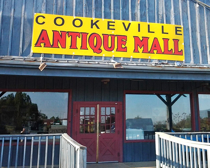 That bold yellow sign against blue siding isn't just announcing a store&mdash;it's issuing an invitation to time travel. Welcome to your next obsession.