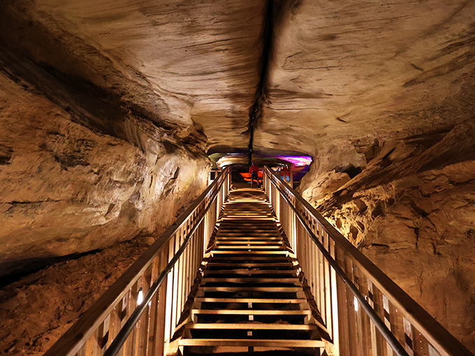 Those wooden stairs aren't just leading somewhere &ndash; they're your gateway to Pennsylvania's underground wonderland.