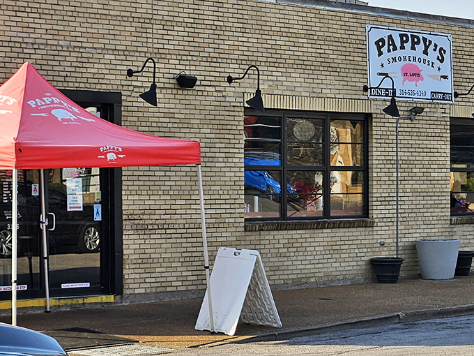 The unassuming brick exterior of Pappy's Smokehouse proves once again that the best BBQ joints don't waste energy on fancy facades&mdash;they're too busy perfecting what's inside.