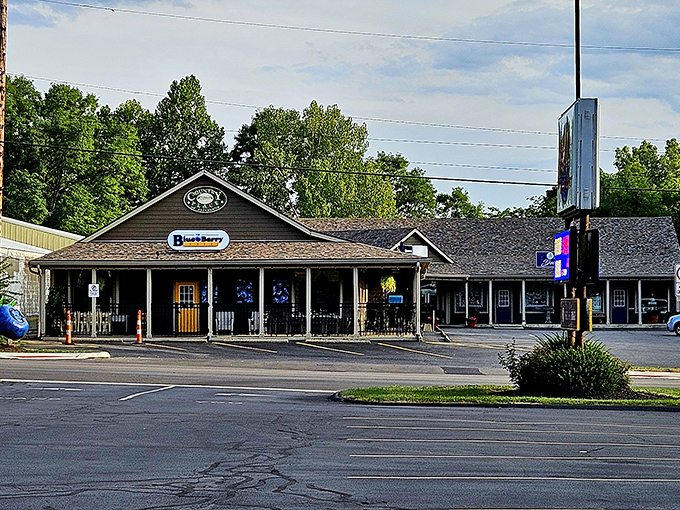 The unassuming exterior of Blueberry Cafe hides breakfast treasures within, like finding the Hope Diamond at a yard sale.