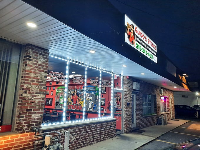 That storefront window promises "Home of the Specialty Sandwiches" &ndash; and they're not kidding around with that claim.