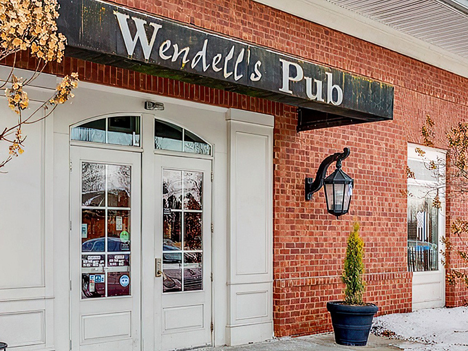 The classic red brick exterior of Wendell's Pub welcomes you like an old friend who happens to make incredible food.