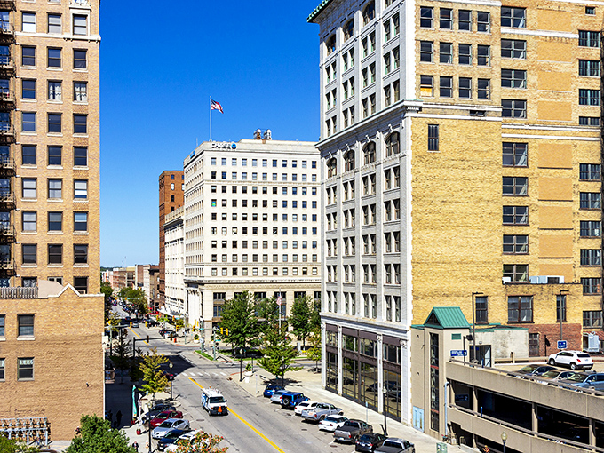Downtown Youngstown stands tall with its architectural pride intact, like a Midwest Manhattan that traded stock exchanges for genuine smiles and reasonable parking rates.