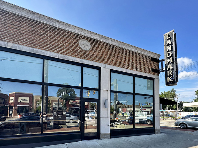 The unassuming exterior of Landmark Smokehouse stands like a beacon of barbecue hope on Clifton Boulevard. Cleveland's answer to smoked meat prayers.