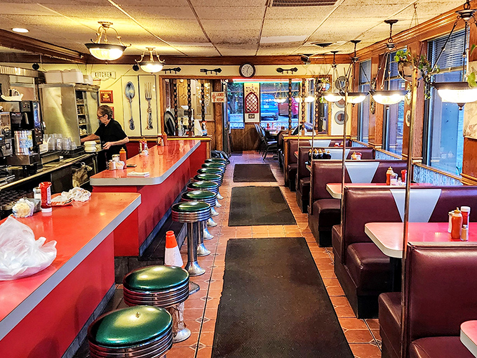 The classic American diner dream &ndash; red countertops, green vinyl stools, and conversations that flow as freely as the coffee refills.