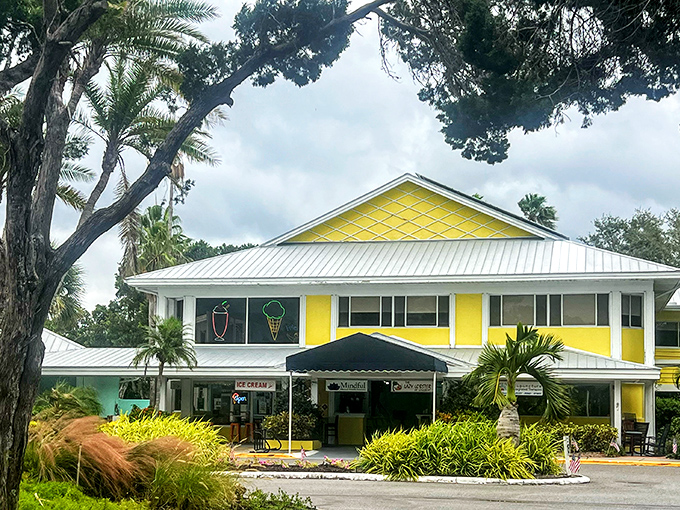 Sunshine yellow isn't just a color choice&mdash;it's a promise of the bright flavors waiting inside this cheerful Longboat Key landmark.
