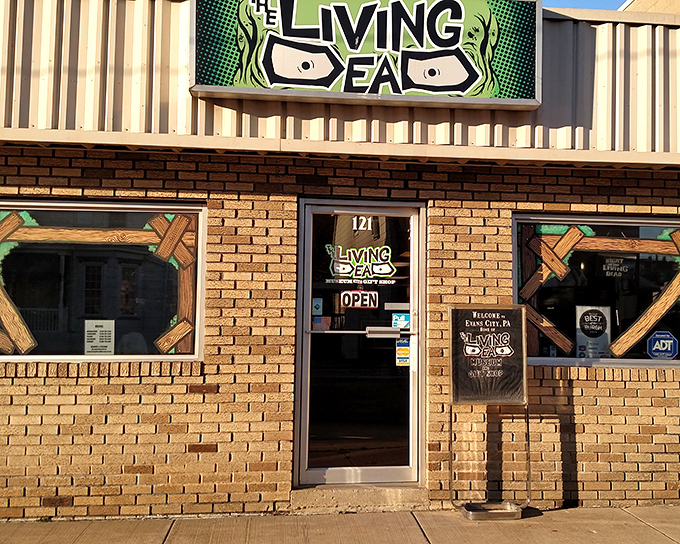 The unassuming brick exterior hides a world of horror delights. Like finding a five-star restaurant in a strip mall, appearances can be deliciously deceiving.