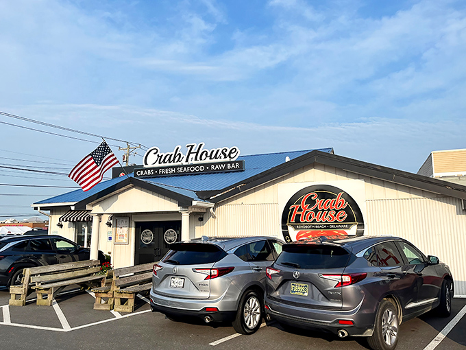 The unassuming exterior of Crab House belies the seafood treasures within. Like finding a pearl in an oyster, this place delivers where it counts.