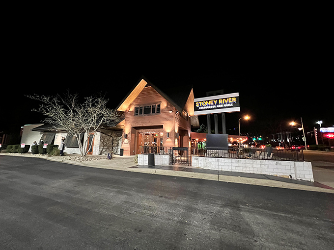 That distinctive red cedar exterior isn't just pretty &ndash; it's practically broadcasting "exceptional dining happens here."