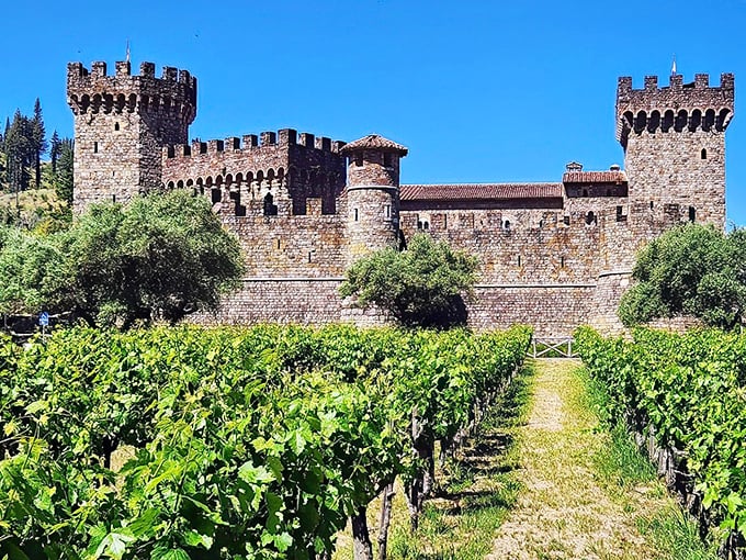 Straight out of a medieval fairy tale, this Tuscan-inspired castle rises majestically from Napa's vineyards, making you question your GPS coordinates.