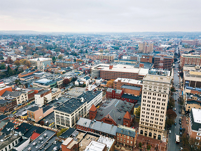St. Columbkille Church stands as Hermitage's architectural crown jewel, its soaring spire and red brick fa&ccedil;ade a testament to the city's rich heritage and spiritual foundation.