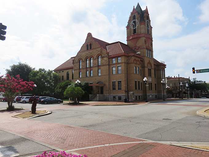 Downtown Anderson spreads out like a well-planned neighborhood where someone actually thought about livability first.