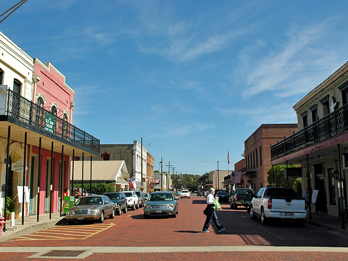 Downtown Jefferson's brick streets whisper stories of steamboat captains and cotton kings who once ruled these parts.