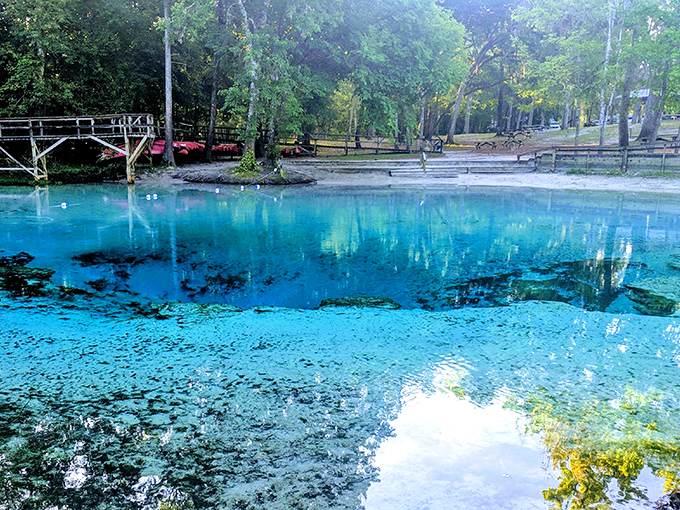 Nature's swimming pool comes in the most impossible shade of blue. The kind of place that makes you question why anyone vacations abroad.