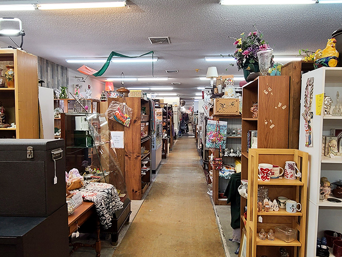 Endless aisles of nostalgia await behind these doors. The Logan Antique Mall promises treasure hunting on an epic scale.