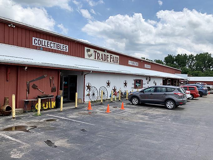 The unassuming exterior of Trade Fair Mall hides a wonderland of treasures inside, like finding Narnia in a storage closet.
