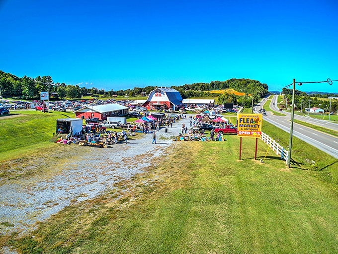 The iconic red barn and sprawling grounds of Jonesborough Flea Market beckon bargain hunters like a siren song for the thrifty soul.