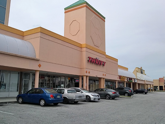 The unassuming exterior of Hope Thrift Store in Kissimmee hides a treasure trove within. Like a Vegas casino, what happens inside will empty your wallet—but for much better reasons.