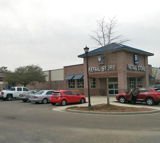 The unassuming exterior of Palmetto Goodwill in North Charleston hides a treasure trove within. Like a culinary speakeasy, the best spots rarely advertise their greatness.