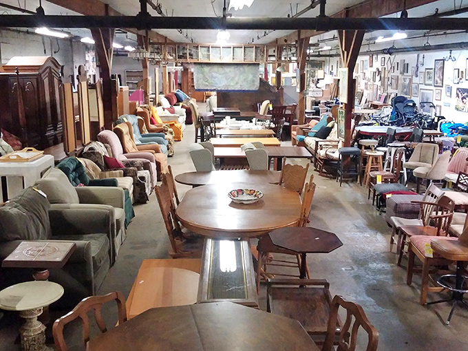 Welcome to furniture paradise! Sweet Repeats' spacious showroom feels like a museum where everything's for sale and the price tags won't make you faint.