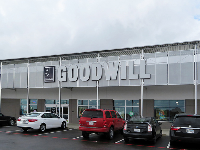 The modern facade of Goodwill's Whitestone location belies the treasure trove within&mdash;like finding a five-star buffet hiding in plain sight off the highway.