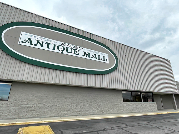 The unassuming exterior of Maumee Antique Mall belies the wonderland of vintage treasures waiting inside this Ohio gem.