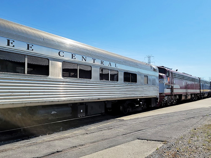Silver carriages gliding through emerald Tennessee countryside &ndash; a moving postcard that makes you forget the modern world exists.